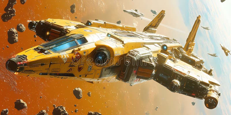 Deep-Space Docking Station Filled with Advanced Technology for Sci-Fi ...