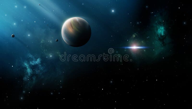 Deep Space Dream Imaginary Banner Stock Image - Image of deep, nebula ...