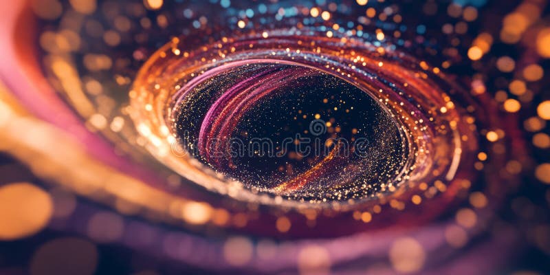 A Deep-space Energy Vortex Formed by Intertwining Streams of Red and ...