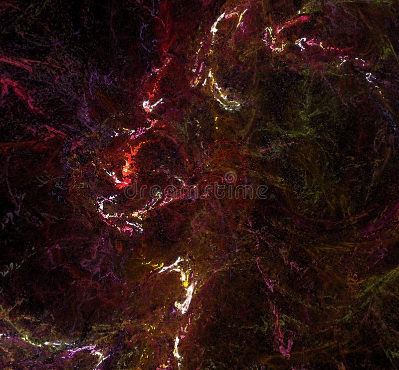 Deep Space. Fractal Abstract Composition. Stock Illustration ...