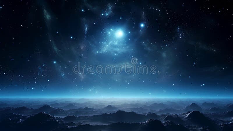 A Deep Space Full of Stars and Planets, Digital Concept Cinematic ...
