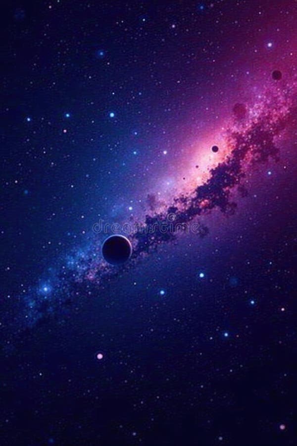 Deep Space Galaxy Background with Stars and Planets, Astronomy, Cosmic ...