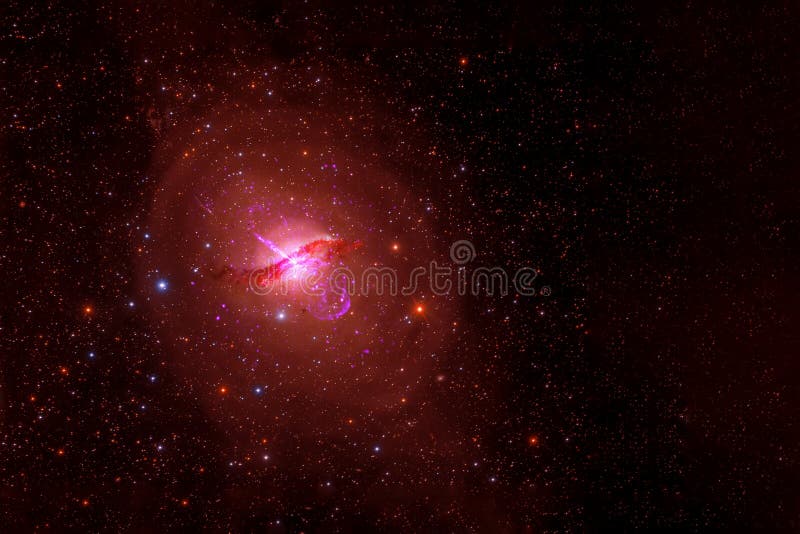 Deep Space. Galaxy Red with Stars Stock Photo - Image of element, cloud ...