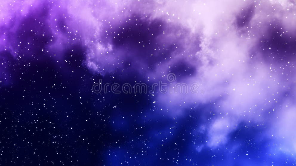 A Deep Space Gradient, Transitioning from Cosmic Indigo To Soft Starlit ...