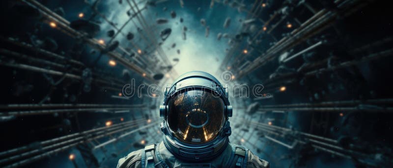 Deep Space Image of Astronaut, Science Fiction Fantasy in High ...