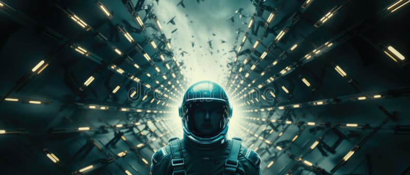 Deep Space Image of Astronaut, Science Fiction Fantasy in High ...