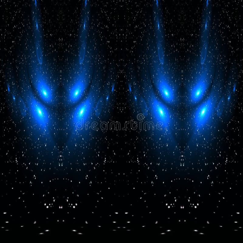 Deep Space Lights Objects Future Abstract Background Stock Illustration ...