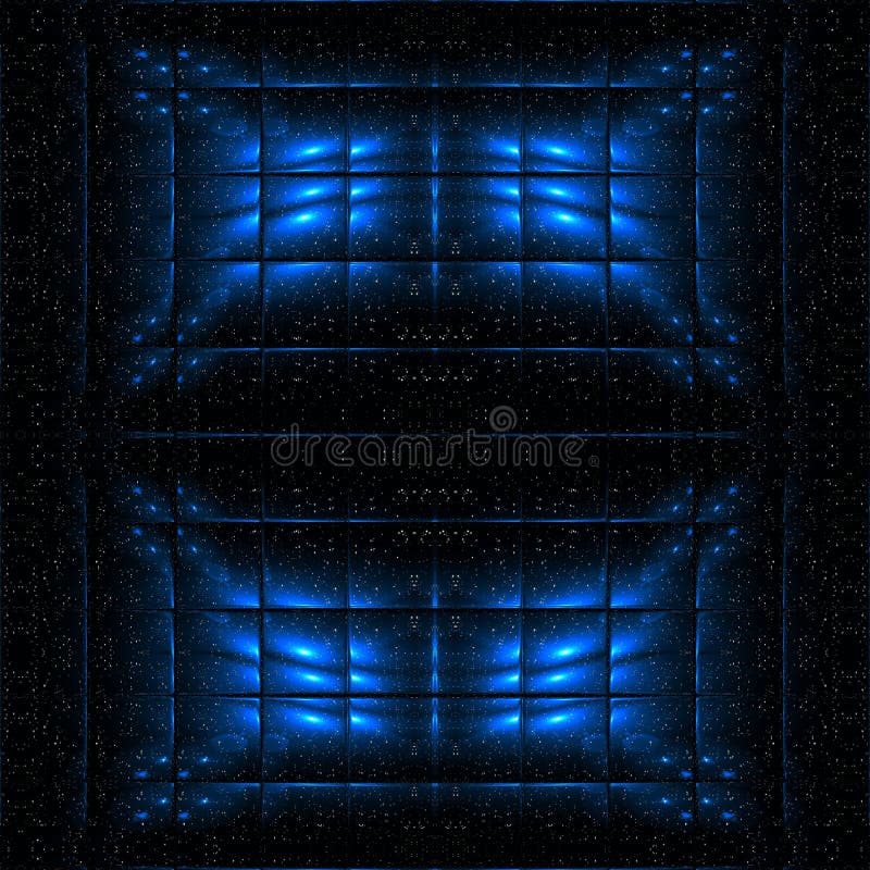 Deep Space Lights Objects Future Abstract Background Stock Illustration ...