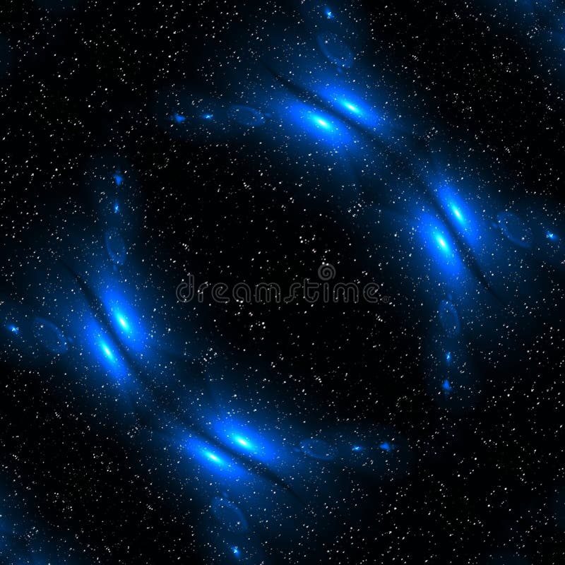 Deep Space Stars and Planets Abstract Background Stock Illustration ...