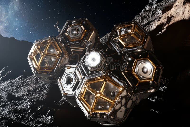 A Deep-space Mining Station Constructed from Modular Hexagonal ...