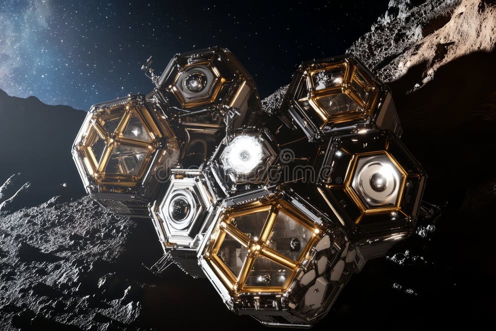 A Deep-space Mining Station Constructed from Modular Hexagonal ...