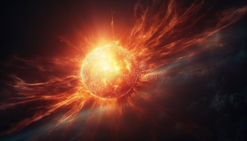 Deep Space Nebula Explodes with Glowing Natural Phenomenon and Fire ...