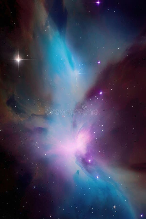 Deep space and nebula stock illustration. Illustration of light - 262687501
