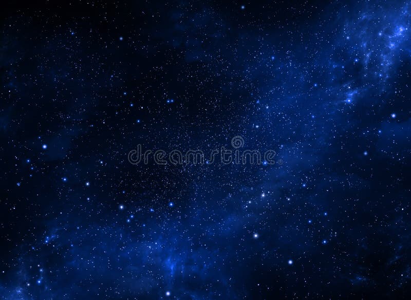 Deep Space. Night Sky, Abstract Blue Background Stock Illustration ...