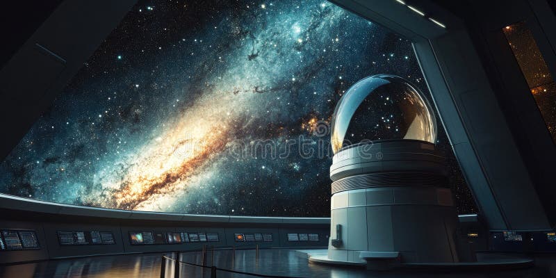 A Deep Space Observatory with a Glass Dome Under the Stars for ...