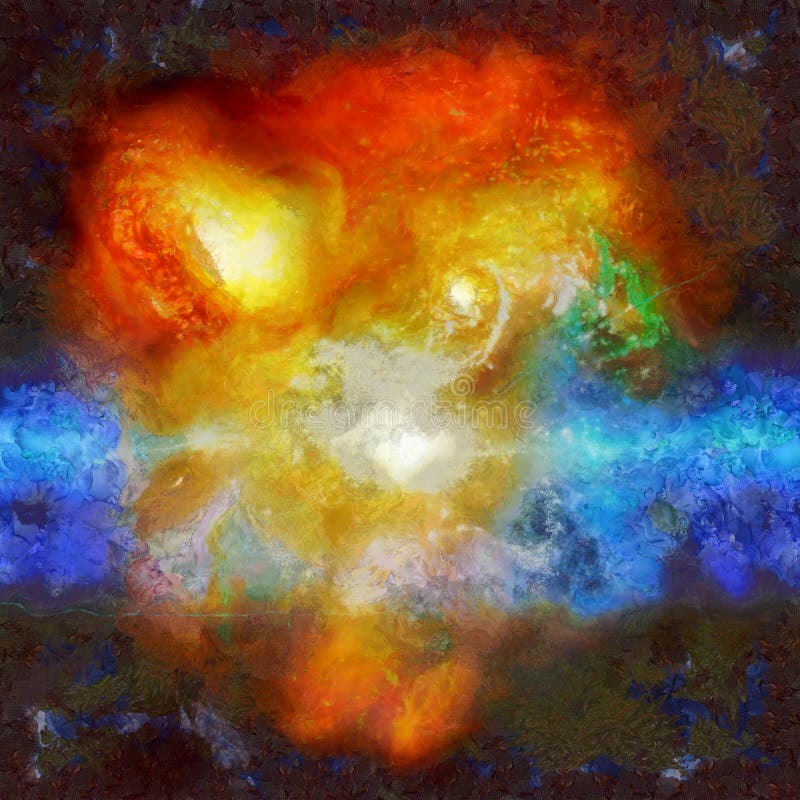 Deep Space Painting stock illustration. Illustration of eternity ...