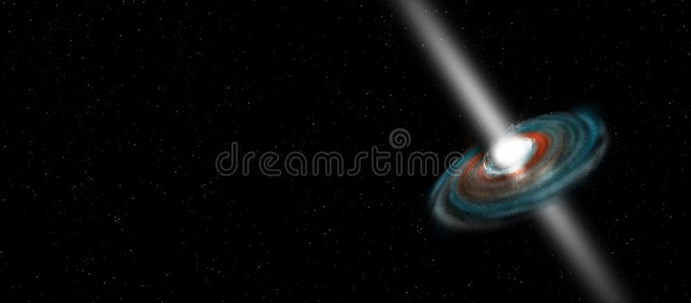 Deep space pulsar banner stock illustration. Illustration of fantasy ...
