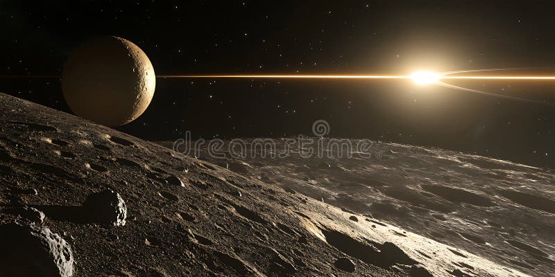 Deep Space Scene with Colossal Planets Wallpaper Background for Sci-Fi ...