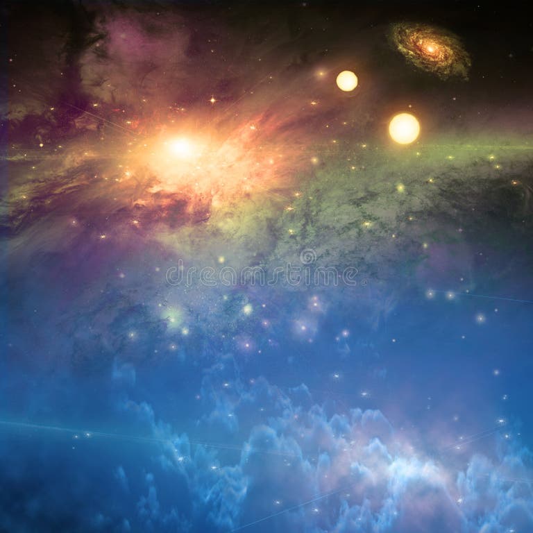 Deep space scene stock illustration. Illustration of astral - 79299267