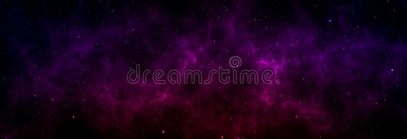 Deep Space with Stars Panoramic Scene Background Stock Illustration ...