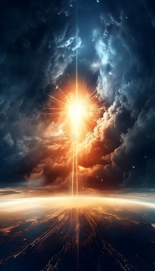 Supernova Stellar Explosion Stock Illustration - Illustration of ...