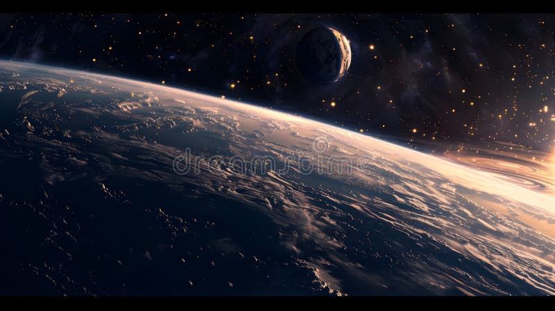 Deep Space View with Celestial Elements Generative AI Stock ...