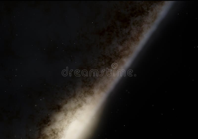 Deep Space Wallpaper Illustration, 3d Rendering of Nebula Stock ...