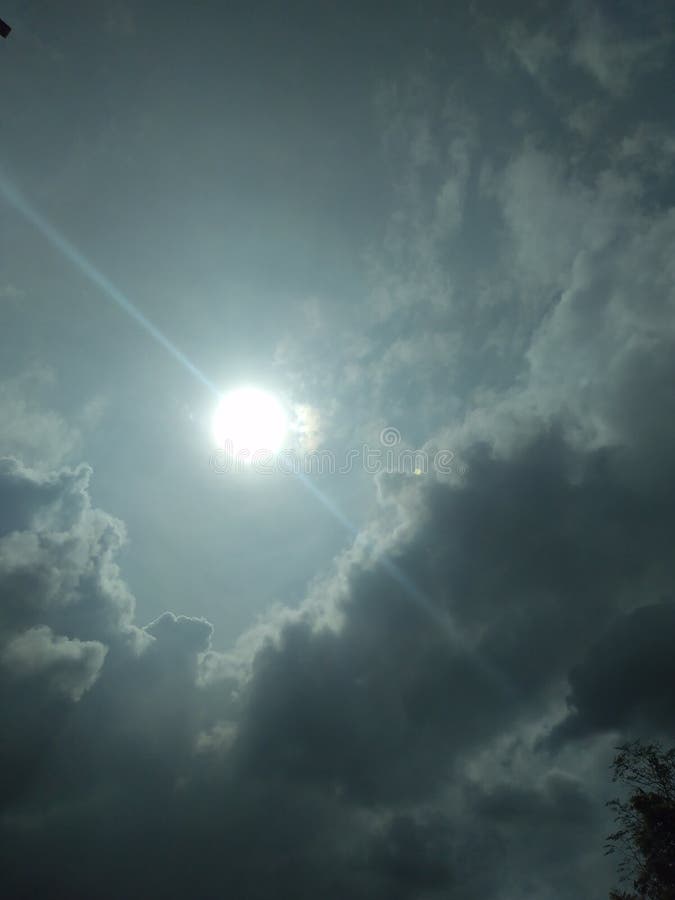 Deep sun in noon stock photo. Image of lence, clouds - 157709068