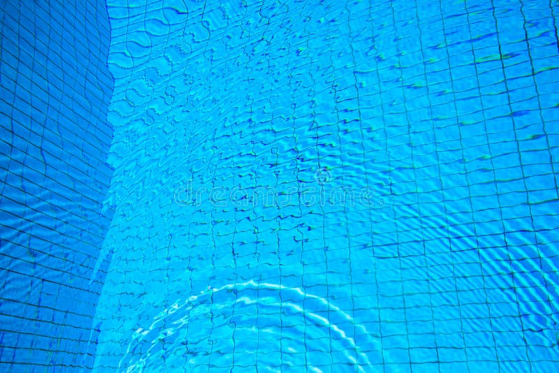 Deep Swimming Pool Ripples Refraction Stock Image - Image of circles ...