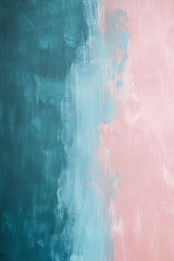 Deep Teal Fading into Pastel Pink with a Subtle Grainy Texture for ...