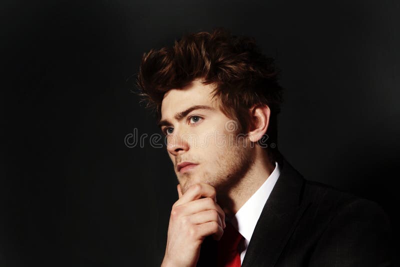 Deep in thought stock photo. Image of business, modern - 23965342