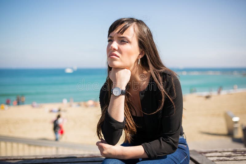 Deep thought stock photo. Image of revery, reverie, reflection - 73077790