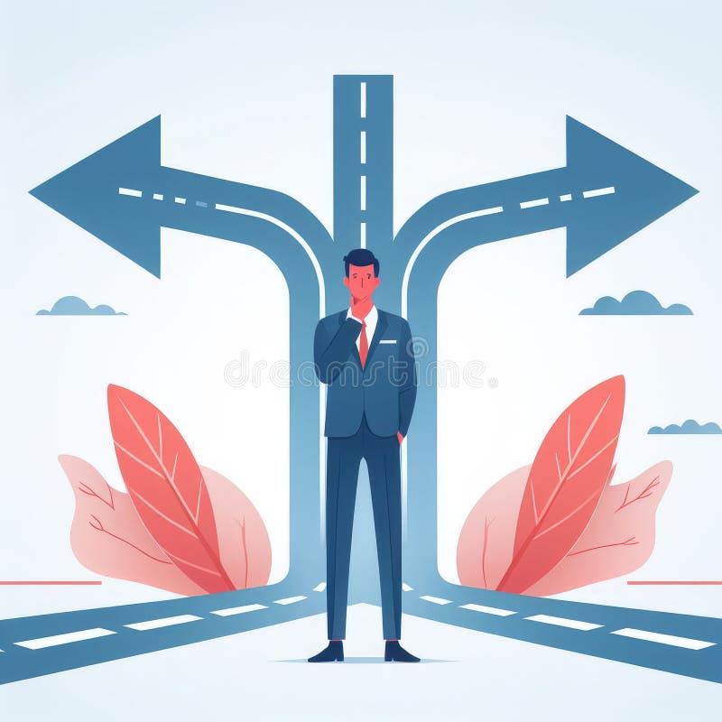 He is Deep in Thought, Possibly Contemplating Which Path To Take Stock ...