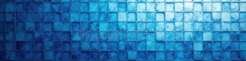 Deep To Light Blue Mosaic Ombre, Textured Tile Pattern, Light ...