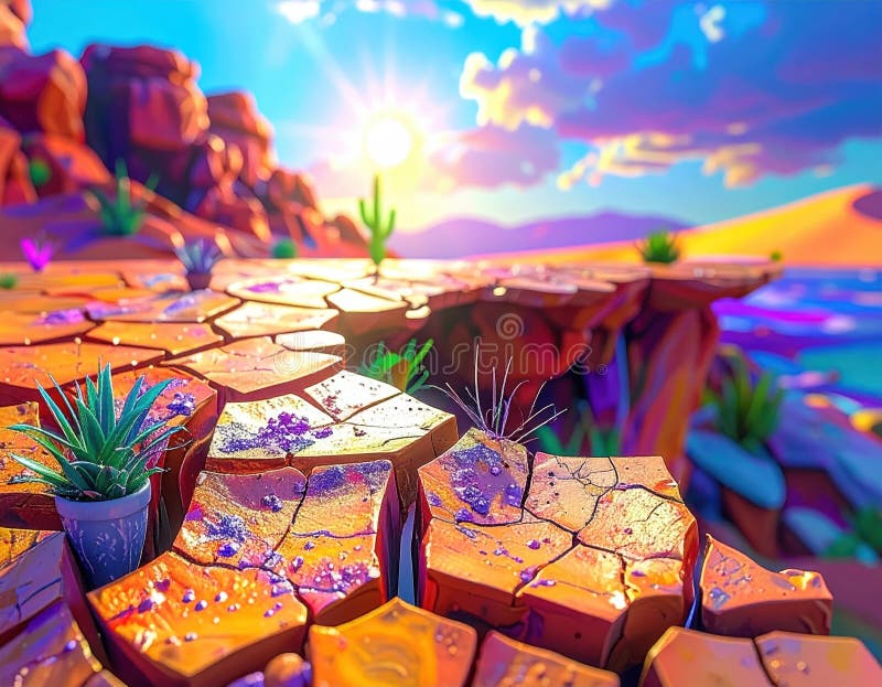 Deep Tones Desert Brown Surface Earth Cracked Arid Resolution High ...