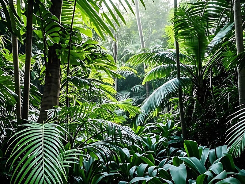 Deep Tropical Jungles of Southeast Asia Stock Illustration ...