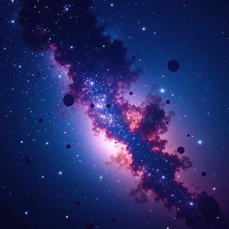 Deep Twilight, Vibrant Blue and Purple Nebula, Countless Stars ...