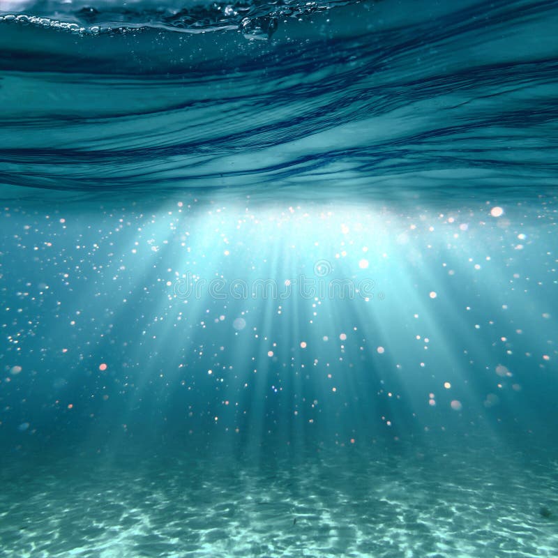 330 Deep Underwater Abstract Marine Background Tranquil View Stock ...