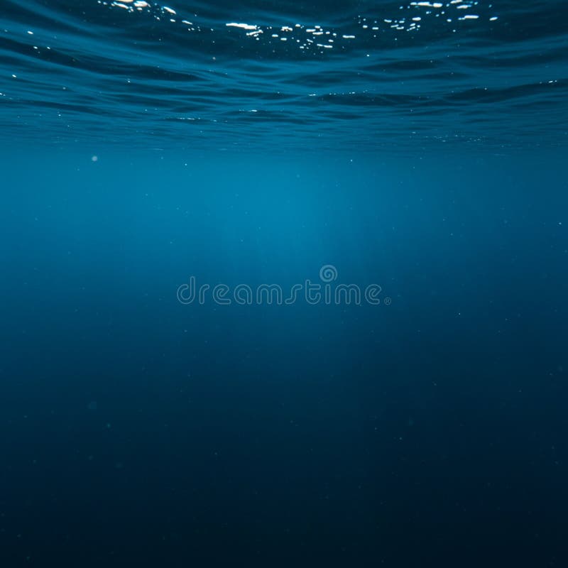 Deep Underwater Scene Featuring a Calming Gradient of Blue Shades ...