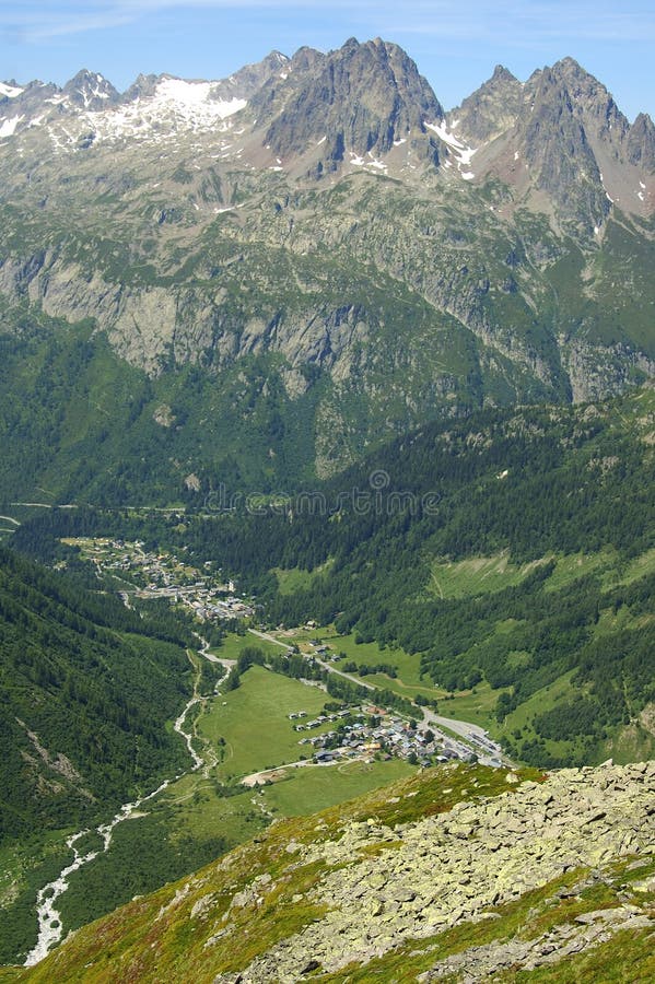 Deep valley stock image. Image of savoie, mont, aiguilles - 1614979