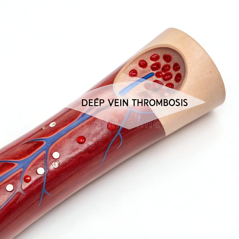 Deep Vein Thrombosis Diagram Stock Illustration - Illustration of ...