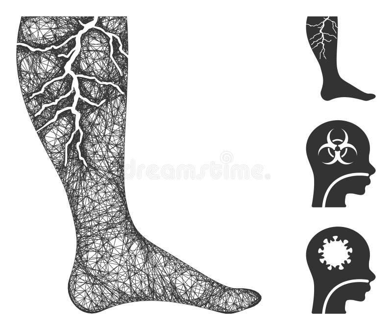 Deep Vein Thrombosis Composition Icon of Inequal Pieces Stock Vector ...