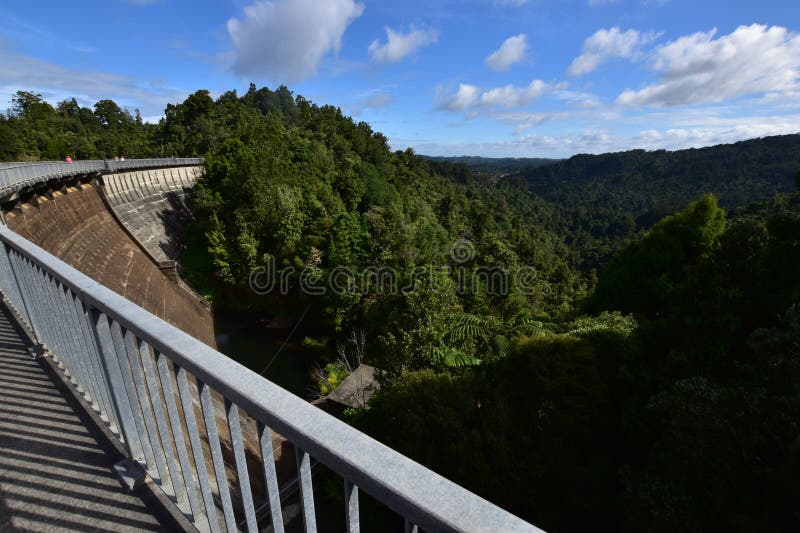 A Deep View from the Water Dam Wall Stock Photo - Image of wall, water ...