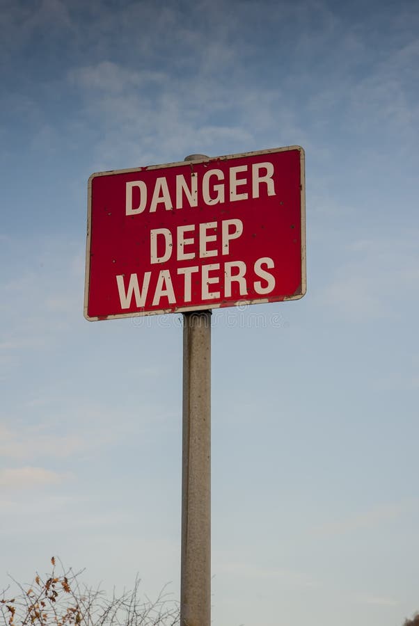 Deep water danger sign stock image. Image of suffocate - 35596159