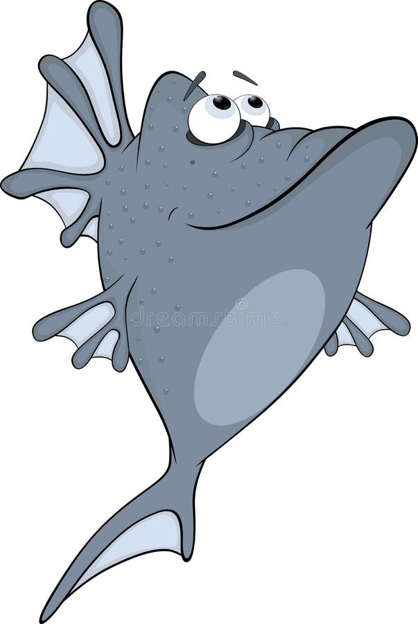 Deep-water fish. Cartoon stock illustration. Illustration of film ...