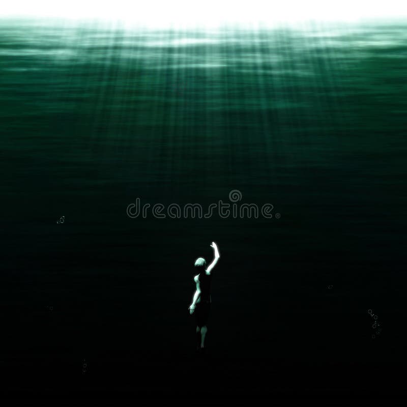 Deep water swim stock illustration. Illustration of swimmer - 72009329