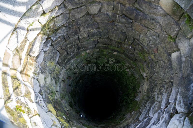 Deep Water Well in the Town, Inside. Slovakia Stock Photo - Image of ...