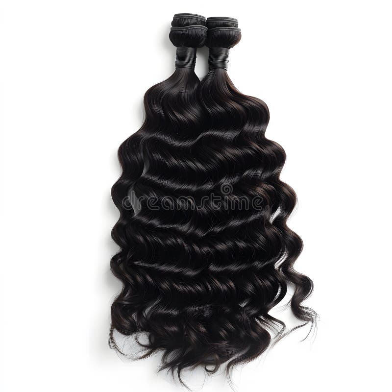 Deep Wave Hair Extensions stock illustration. Illustration of ...