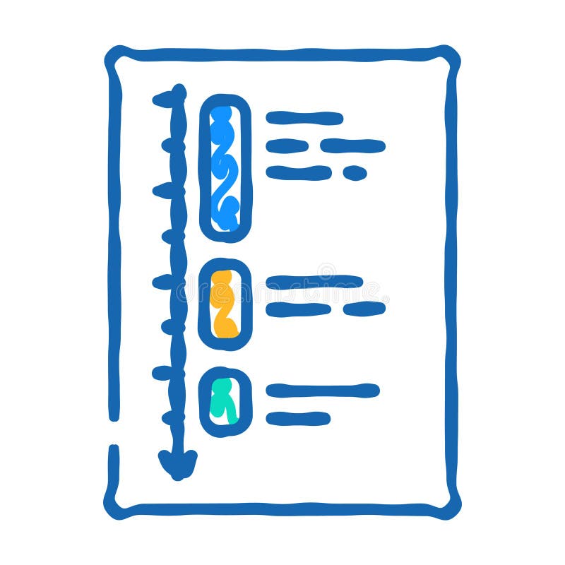 Deep Work Time Management Icon Doodle Illustration Stock Vector ...