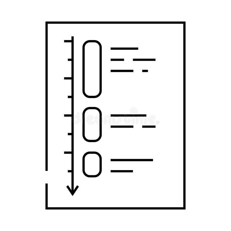 Deep Work Time Management Line Icon Vector Illustration Stock Vector ...